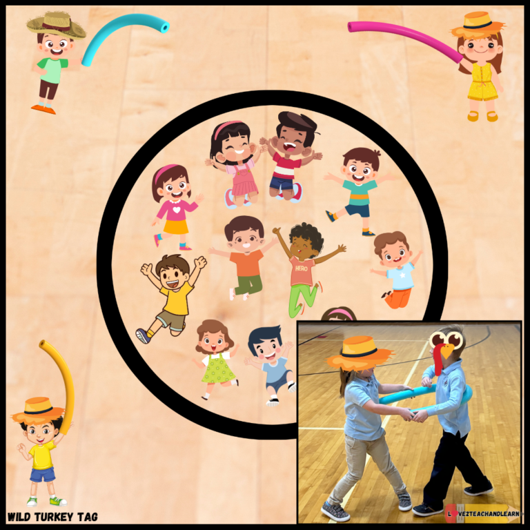 3 Turkey Themed Elementary Thanksgiving PE Games
