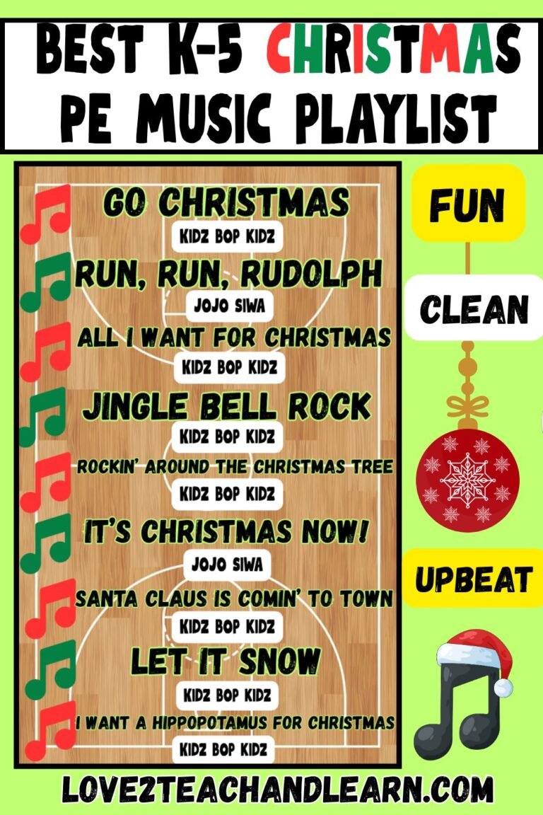 117 Best Songs: "Clean" Elementary PE Music Playlist