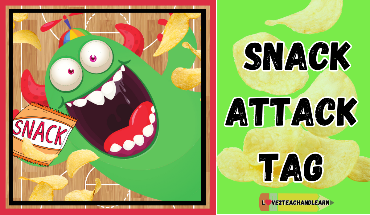 SNACK ATTACK TAG: Fun and Easy K-5 Elementary PE Game
