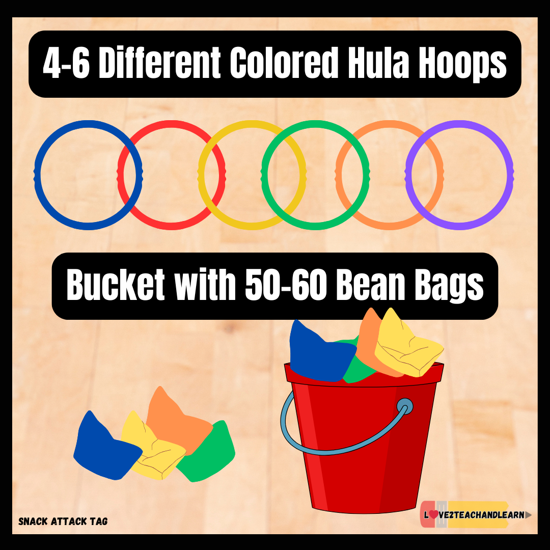 SNACK ATTACK TAG: Fun and Easy K-5 Elementary PE Game