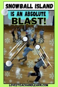SNOWBALL ISLAND: Winter K-5 Elementary (Overhand Throwing) PE Game