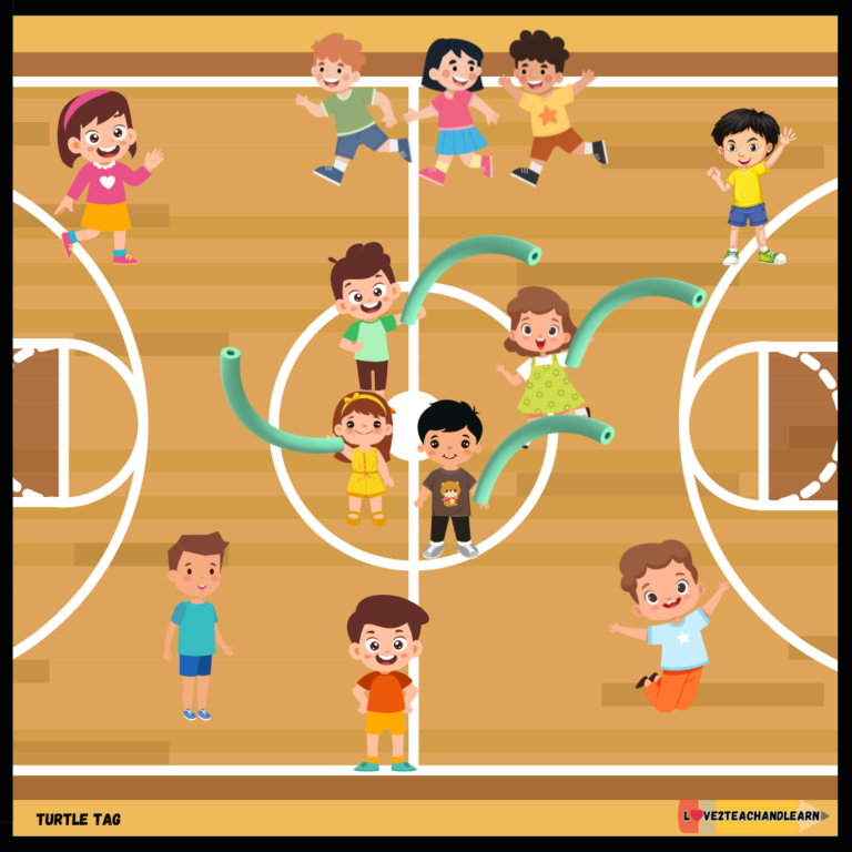 TURTLE TAG: Easy and Fun K-5 Elementary PE Game