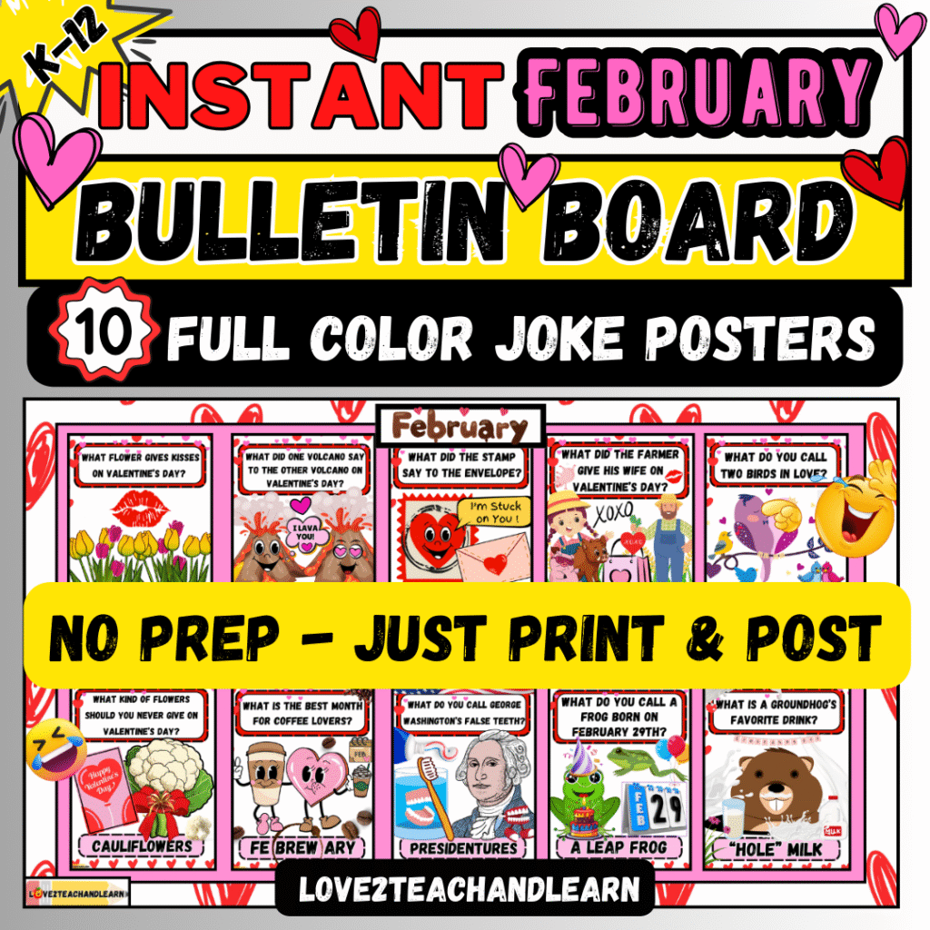 10 Funny February Jokes for Kids (Valentine's Day)