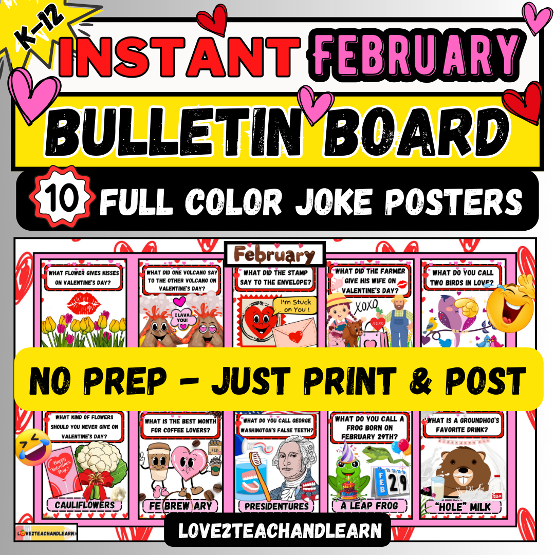 10 Funny February Jokes for Kids (Valentine's Day)