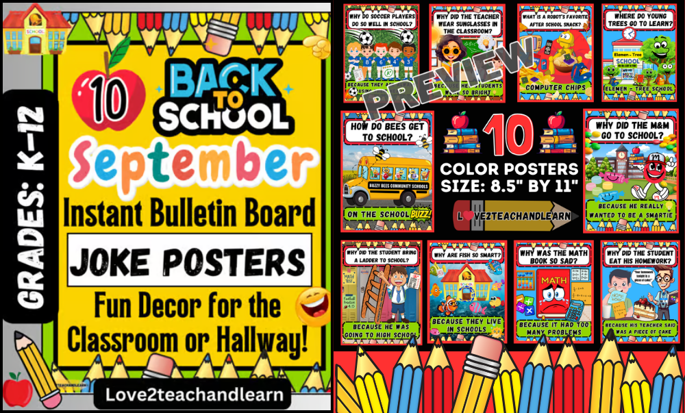 10 Funny September Jokes for Kids (Fall, Back to School)