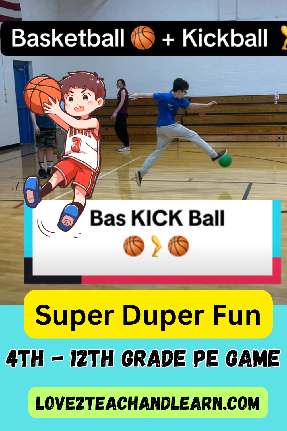 BasKICKBall: Fun Basketball Shooting and Kicking Game for PE