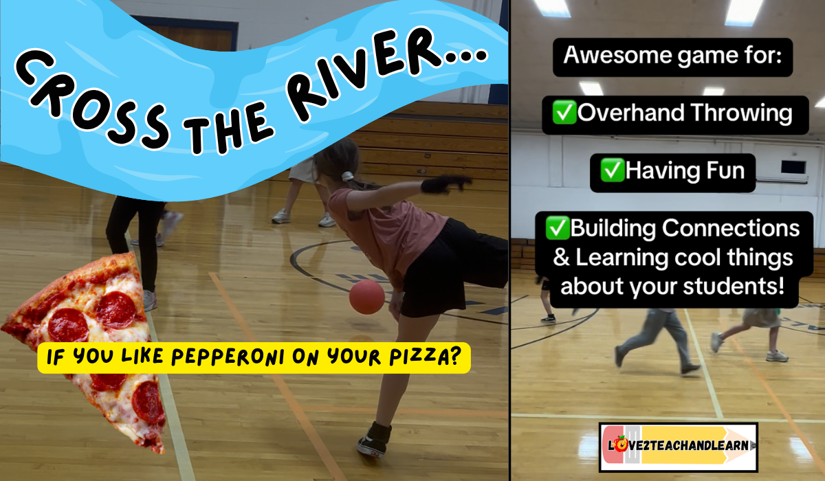 PE Lesson Plans: CROSS THE RIVER: K-5 (Icebreaker) Gym Game