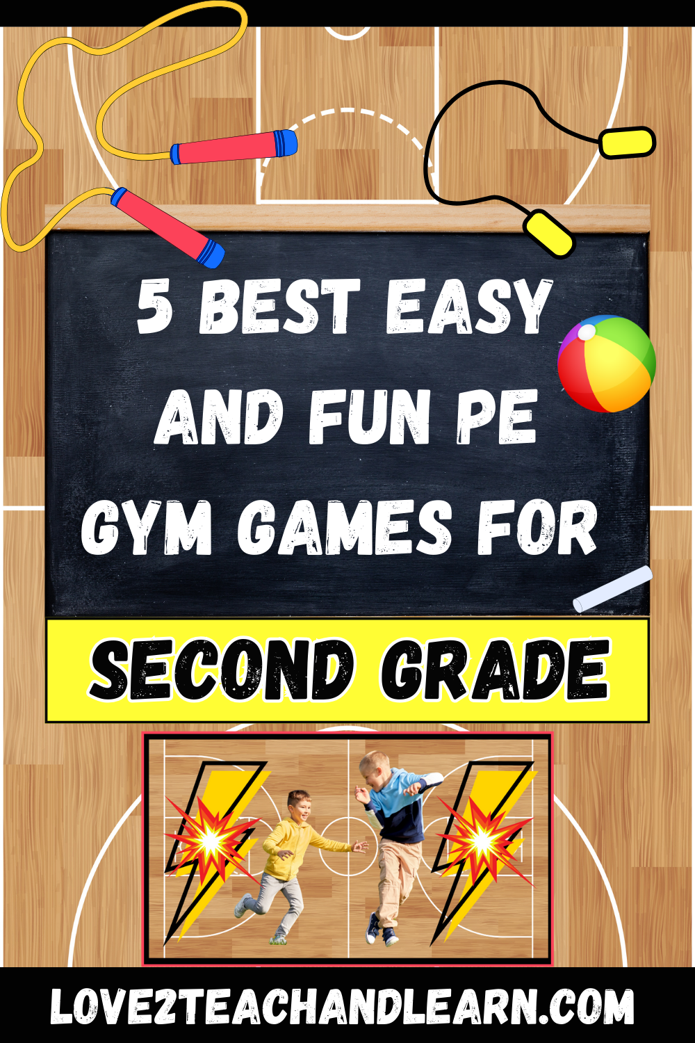 5 Easy and Fun PE Second Grade Gym Games
