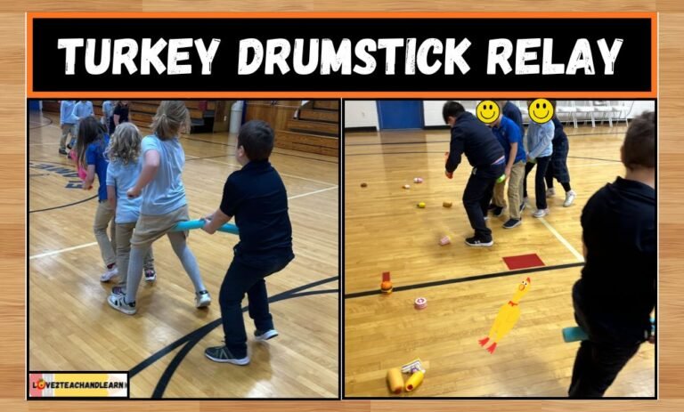 10 Easy and Fun Elementary Thanksgiving PE Stations and Relays