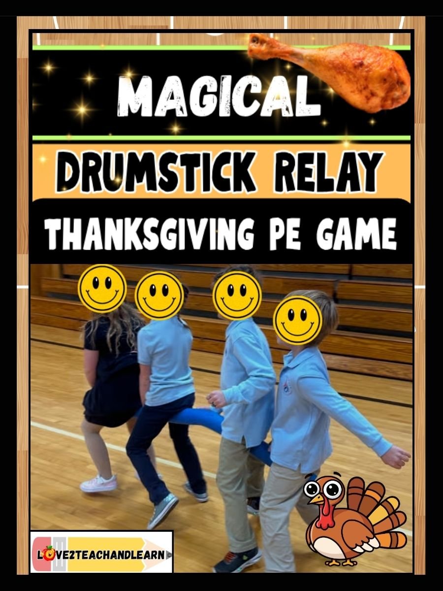 3 Turkey Themed Elementary Thanksgiving PE Games