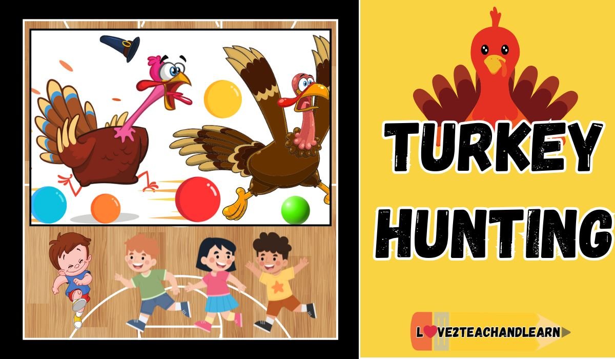 WILD TURKEY HUNTING: Fun K-5 (Rolling) Thanksgiving PE Game