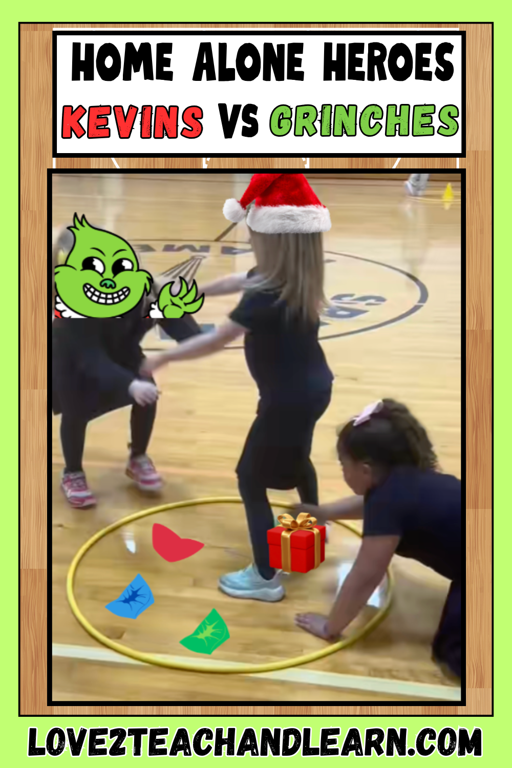 HOME ALONE HEROES: Fun K-5 (Strategy) Team Christmas PE Game