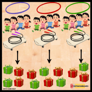 3 Fun Elementary (Tag, Relay, Team) Christmas PE Games