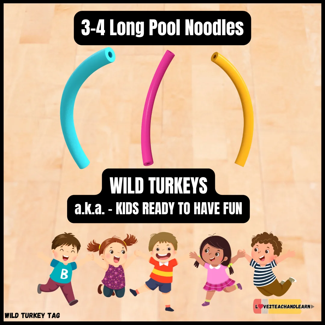 WILD TURKEY TAG: K-5 Fun Thanksgiving PE Game