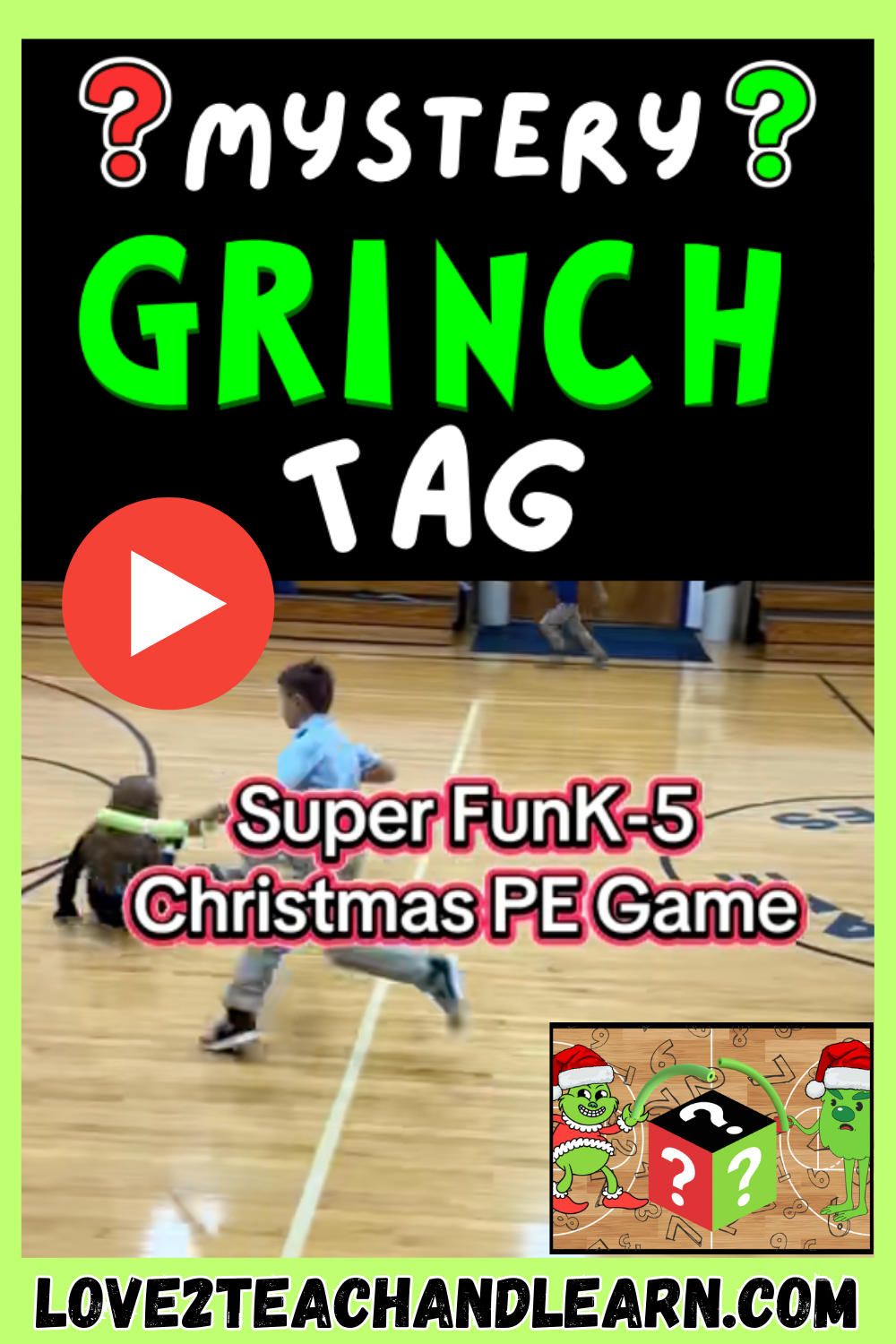 3 Fun Elementary (Tag, Relay, Team) Christmas PE Games