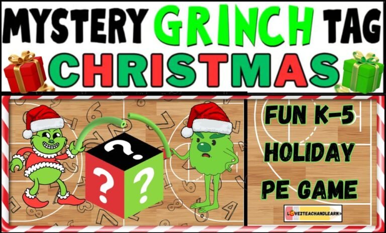 3 Fun Elementary (Tag, Relay, Team) Christmas PE Games