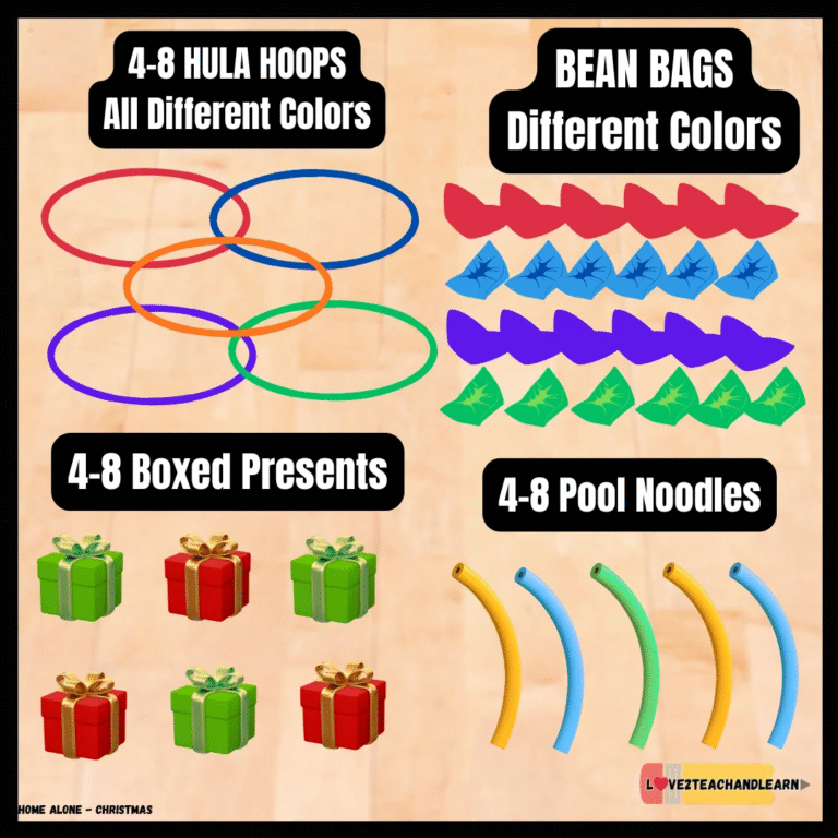 3 Fun Elementary (Tag, Relay, Team) Christmas PE Games