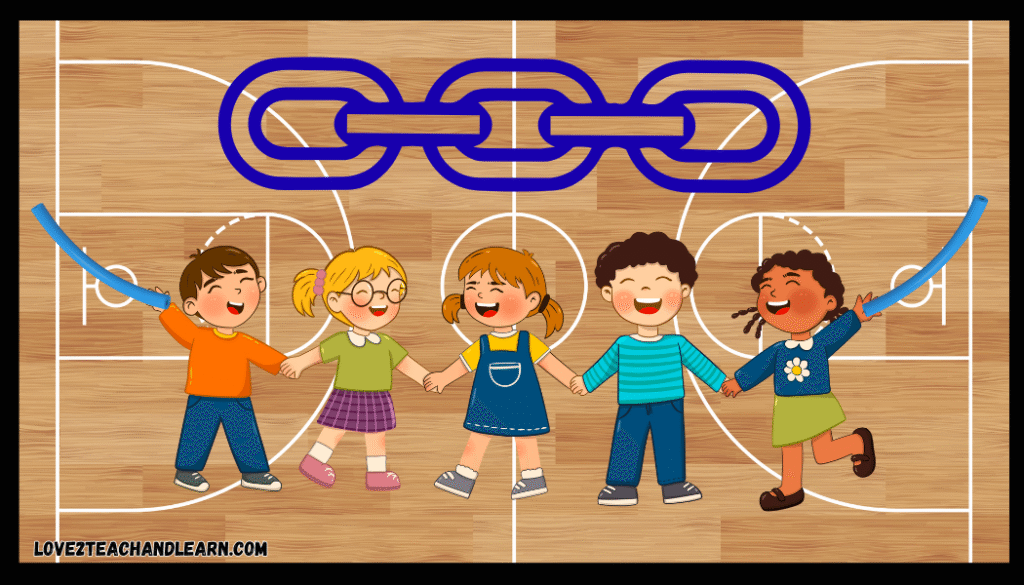 CHAIN TAG: K-12 Crazy Fun Warm-Up PE Game (Free Printable Plan)
