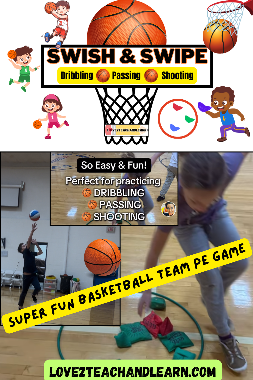5 Easy and Fun Basketball PE Games to Play in Gym Class