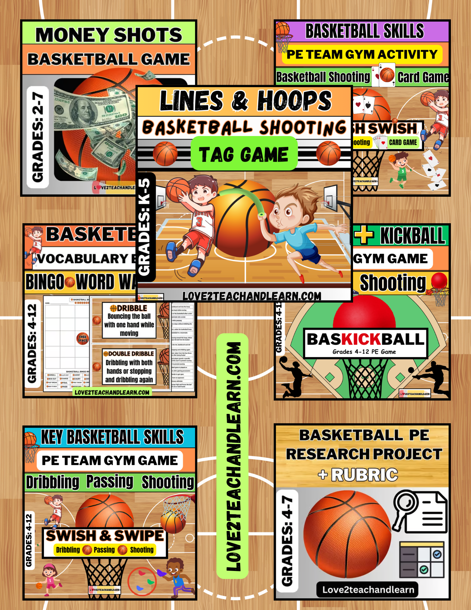 5 Easy and Fun Basketball PE Games to Play in Gym Class