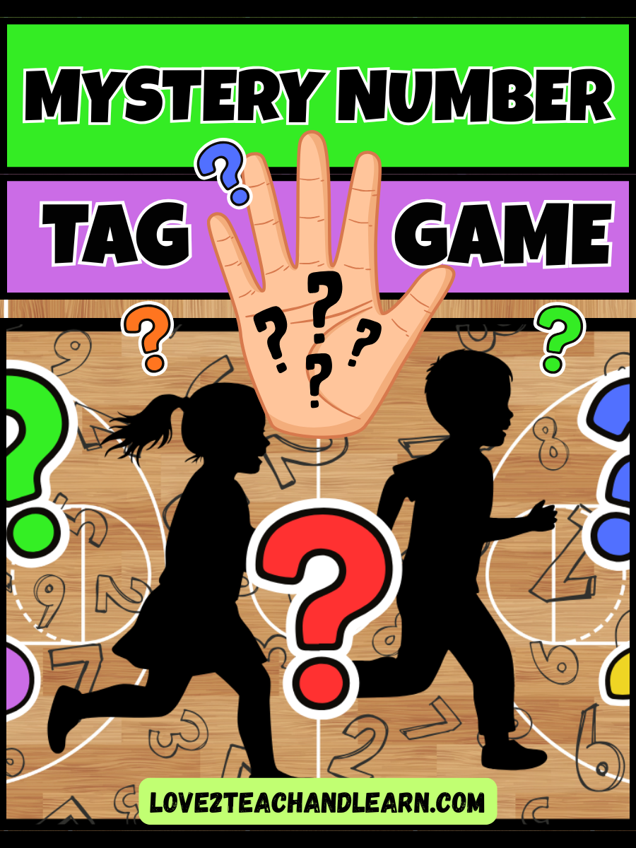 MYSTERY NUMBER TAG: K-5 (Camp, Recess, Party)PE Game